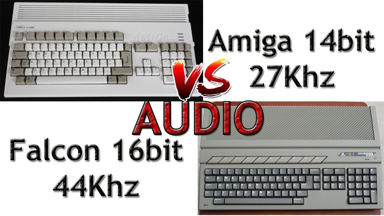 Amiga vs Falcon (audio) 14bit 27Khz / 16bit 44Khz - YouTube