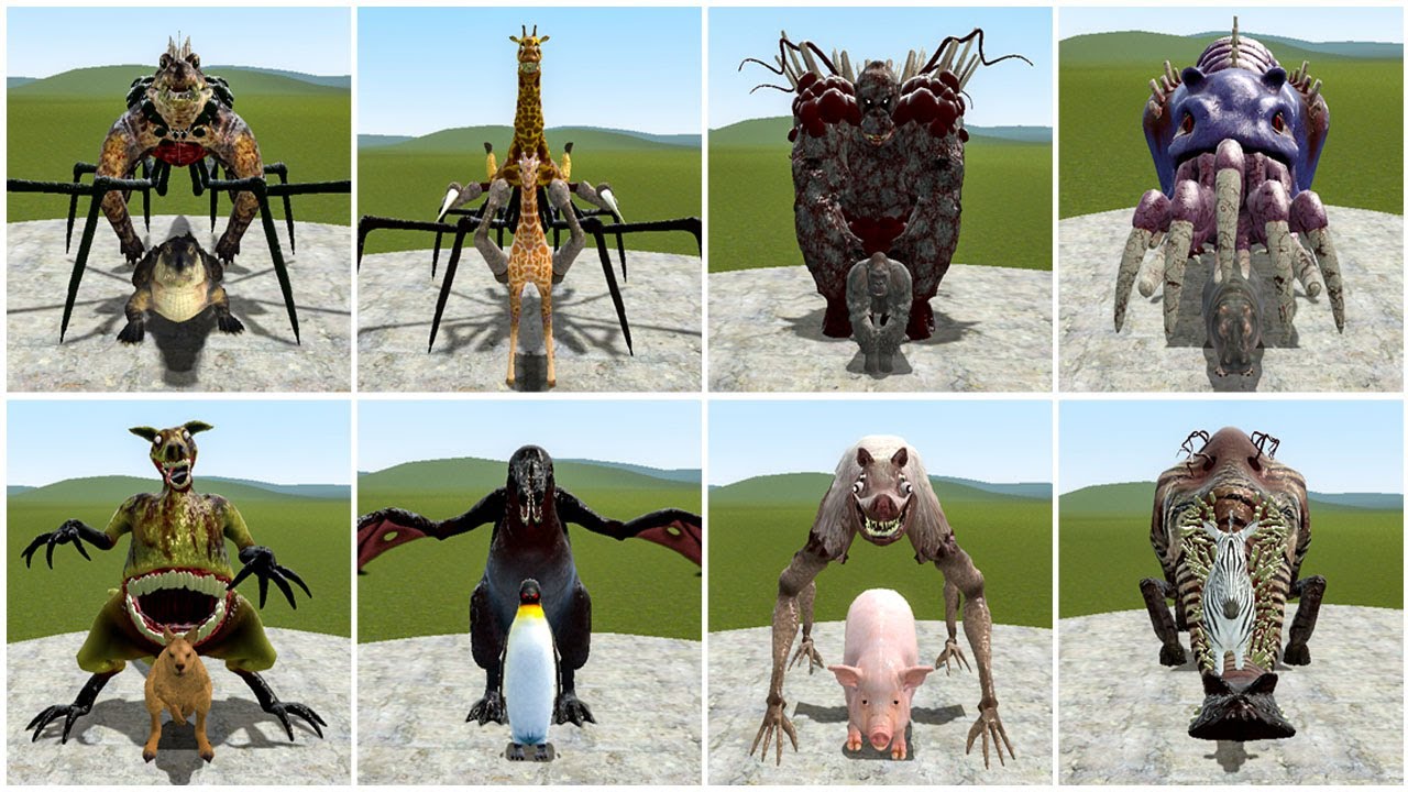 Zoochosis(Crocodile,Giraffe,Gorilla,Hippopotamus,Kangaroo,Penguiin,Pig ...