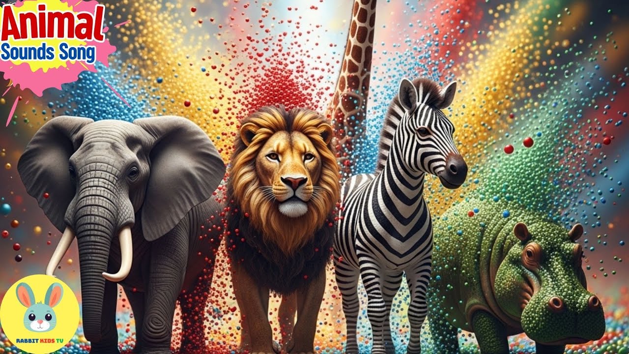 The Safari Animal Sounds Song | Nursery Rhyme for Kids | Learn Animal ...