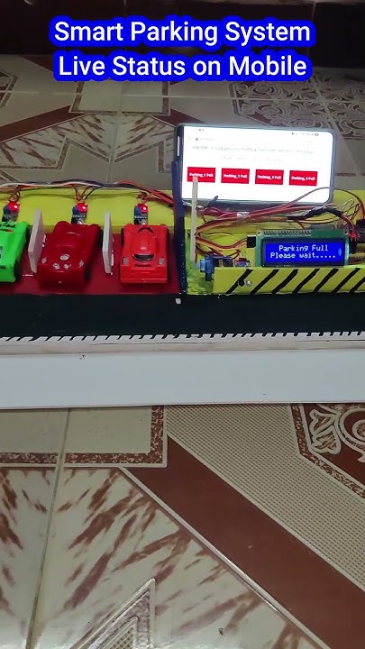 Smart Car Partking System ESP32, IR LED, Servo motor, I2C LCD Webserver ...
