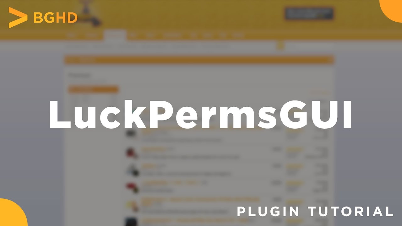 LuckPermsGUI - Plugin Tutorial/Overview - YouTube