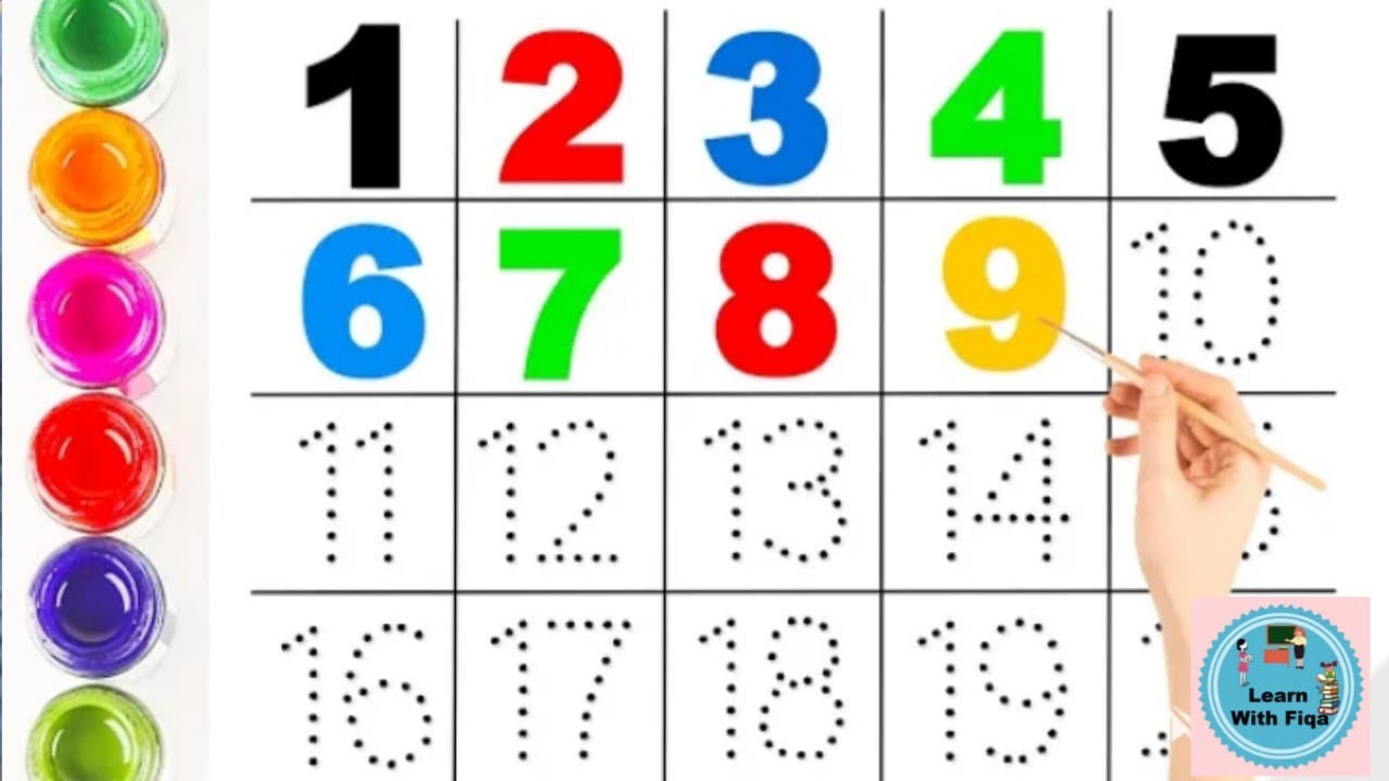Counting Numbers/ write and read numbers/123 learning for kids/ 1 to 10 ...