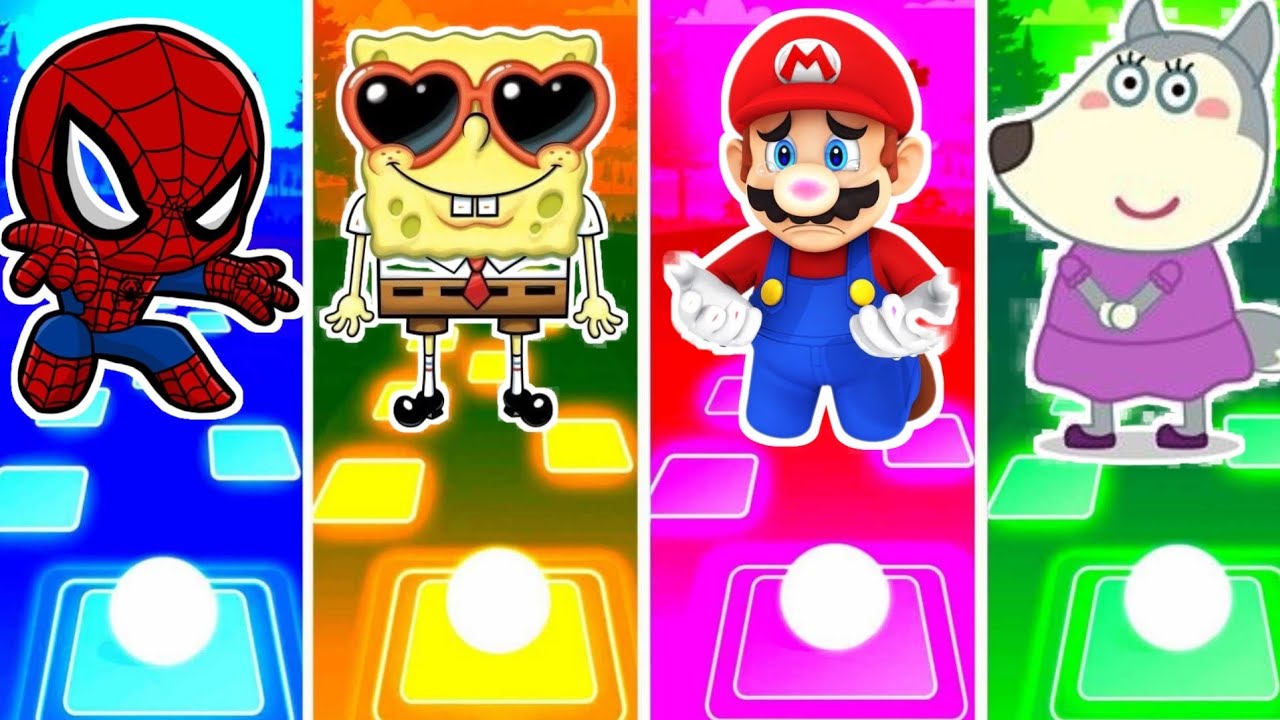 Spider man 🆚 Spongebob Squarepants 🆚 Super mario 🆚 Wolfoo family ♦ Who ...
