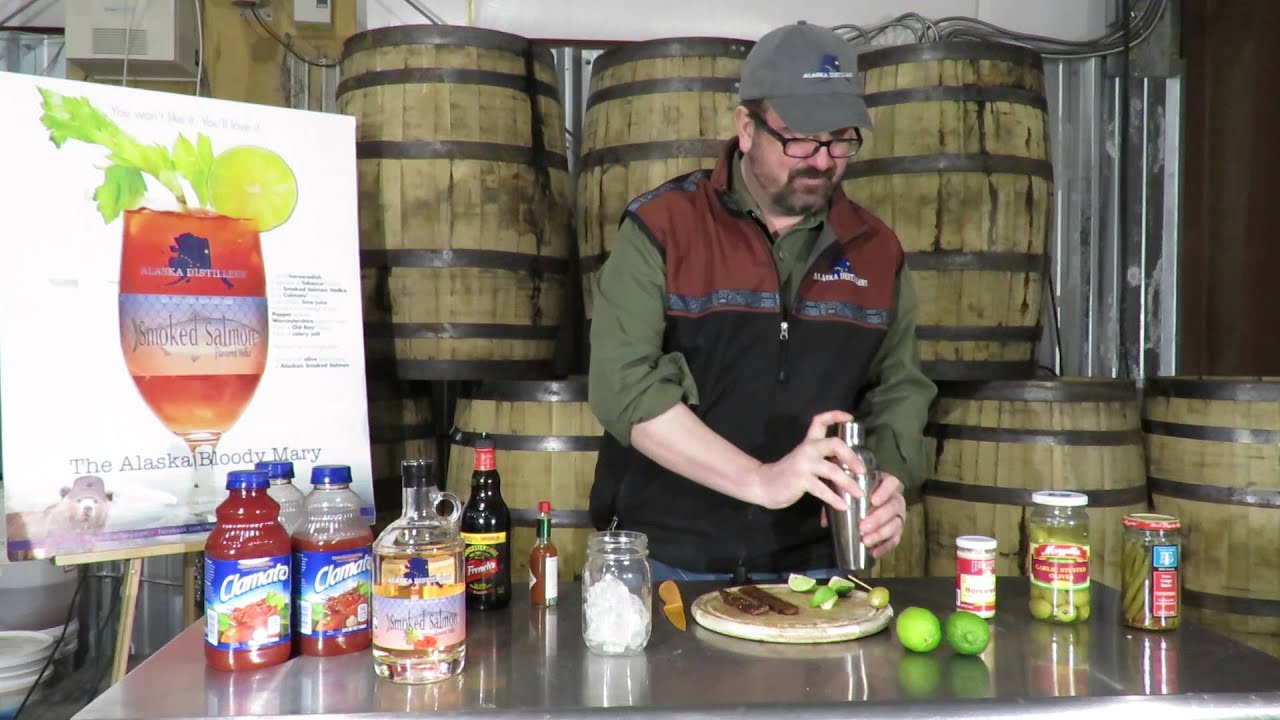 Sockeye Smoked Salmon Vodka Bloody Mary - YouTube