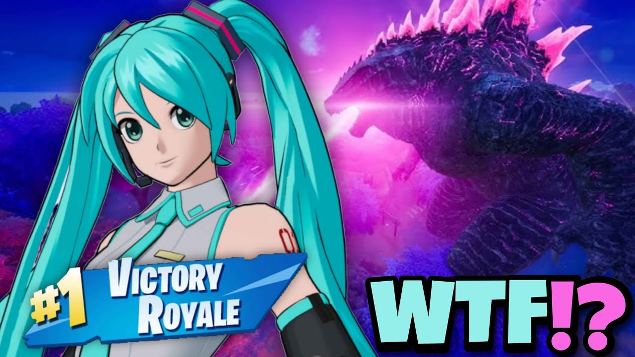 HATSUNE MIKU & GODZILLA IN FORTNITE ??? - YouTube