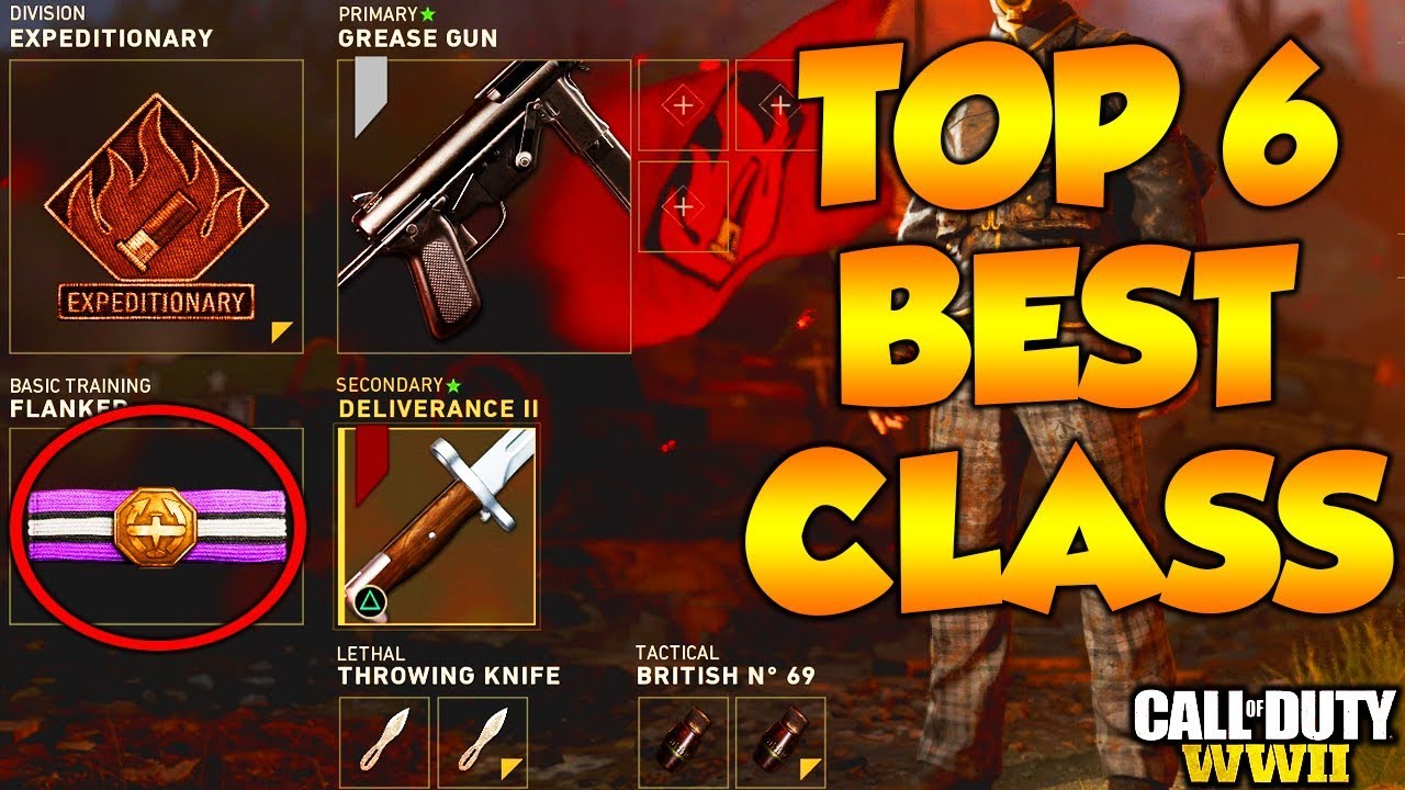 TOP 6 BEST CLASSES TO USE FOR KNIFING ONLY in COD WW2!! - YouTube