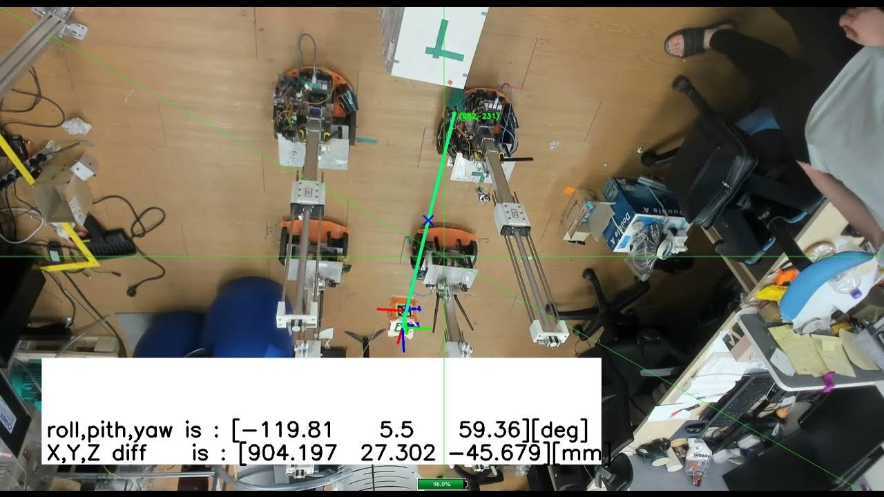 MCDPR OpenCV Pose estimation Experiment with TensionCtrl - YouTube