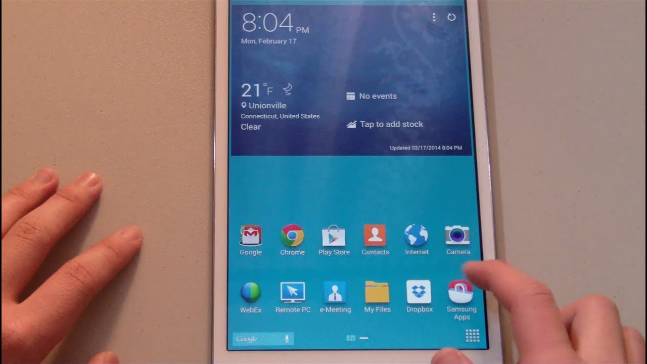 Samsung Galaxy Tab Pro 8.4 Unboxing & First-Look (White) - YouTube