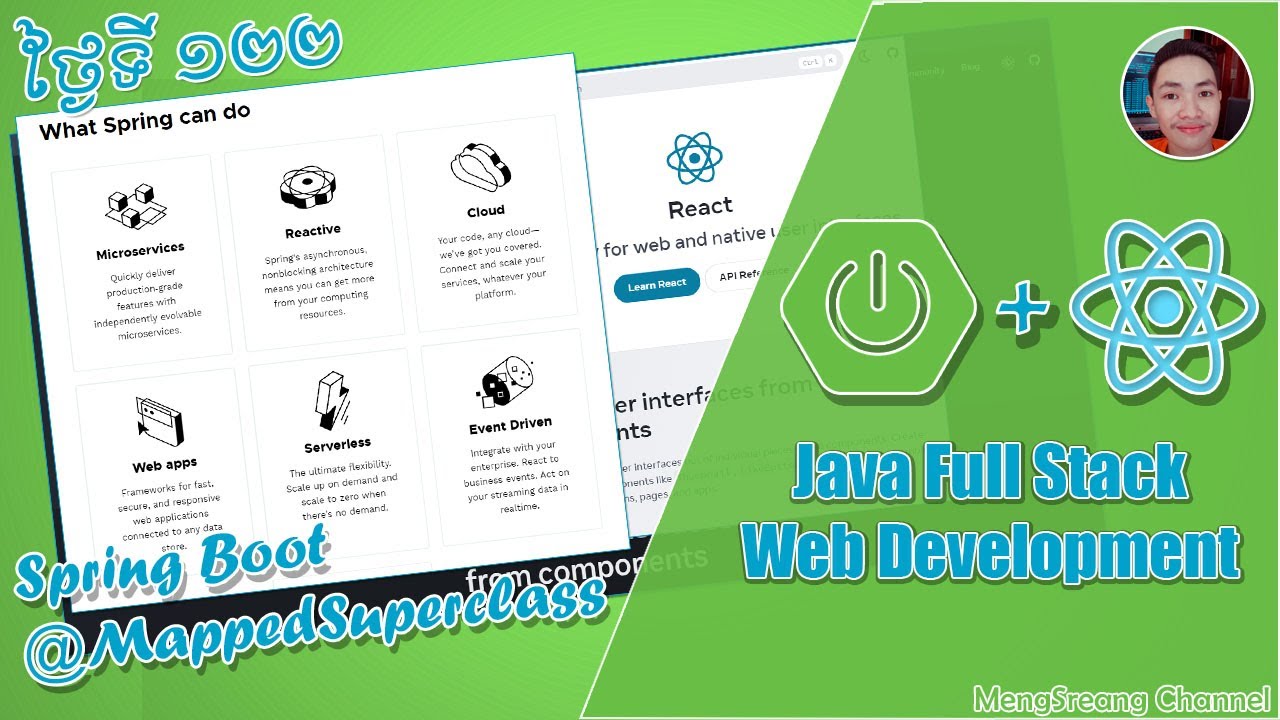 Java Full Stack Web Development - Spring Boot @MappedSuperclass Day 122 | MengSreang Channel ...