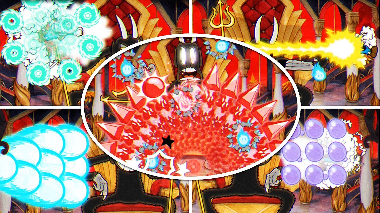 Cuphead - What If You Fight The Devil Boss with All Super EX Attacks ...