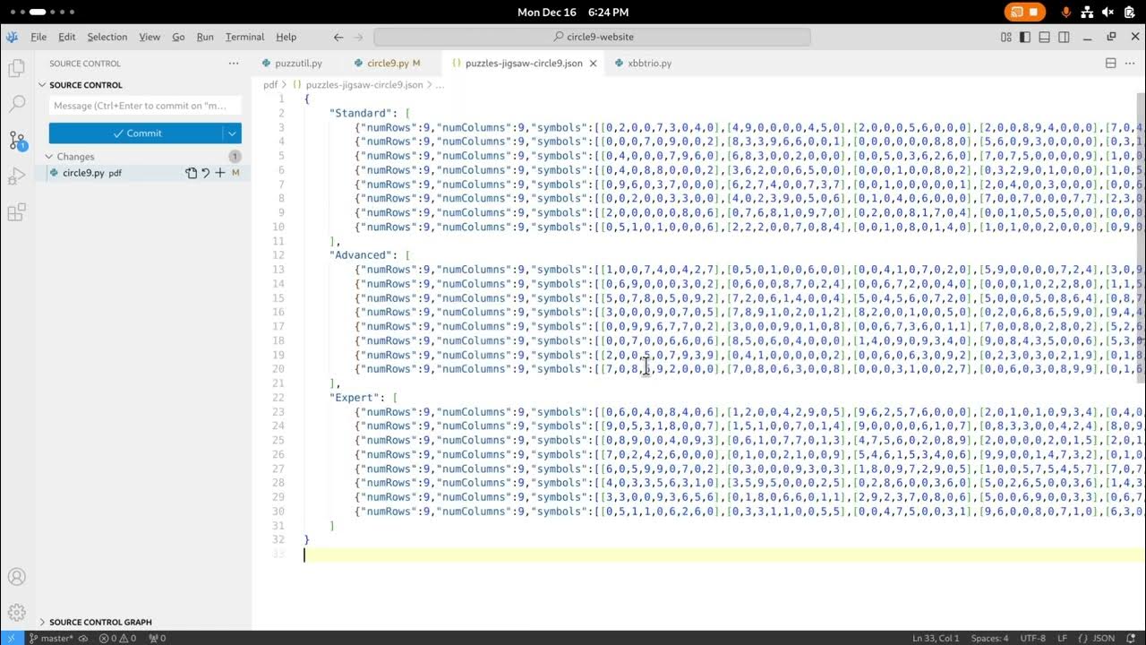 Puzzle PDF output - YouTube