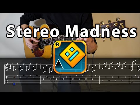 Stereo Madness・Geometry Dash・fingerstyle guitar tabs