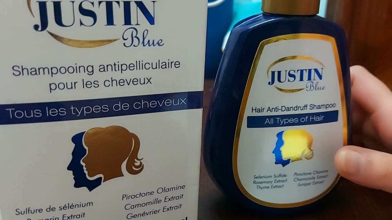 شامبو جاستن بلو ضد القشره دون جفاف الشعر ريفيو من تجربتي الشخصيه JUSTIN ...