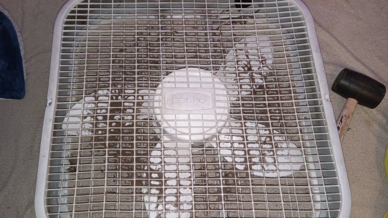 Lasko box fan destruction - YouTube