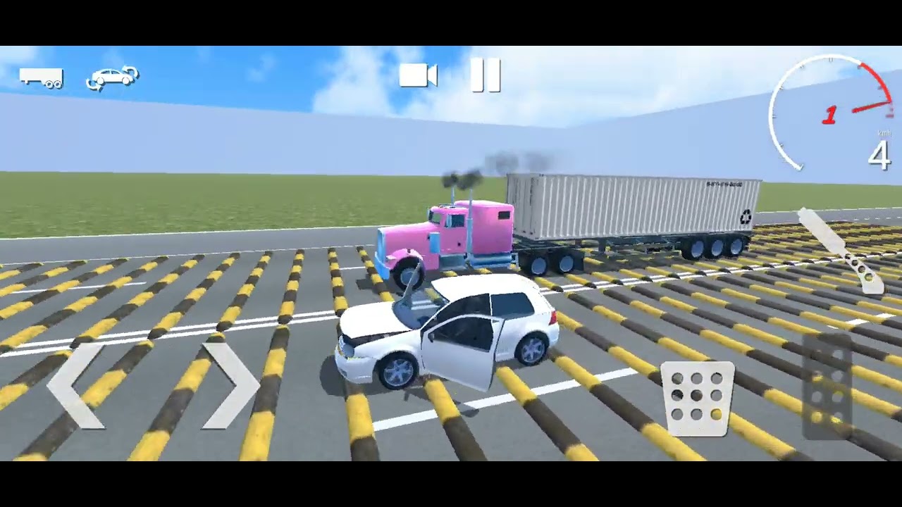 playing Car Crash Simulator - YouTube