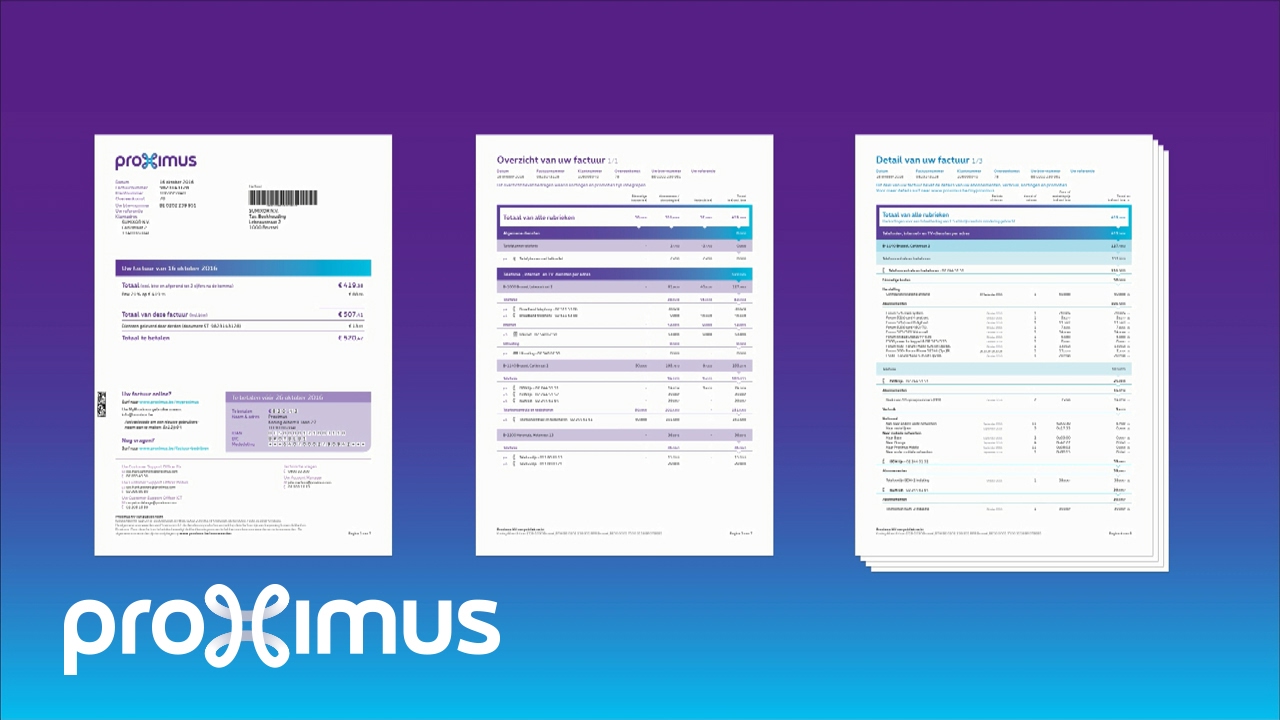 Nieuwe lay-out Proximus factuur - YouTube