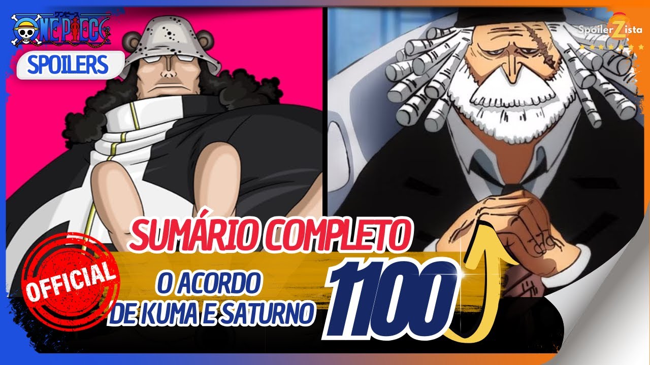 ONE PIECE CAPITULO -1100 SUMARIO COMPLETO - O NOVO SHISHIBUKAI KUMA ...