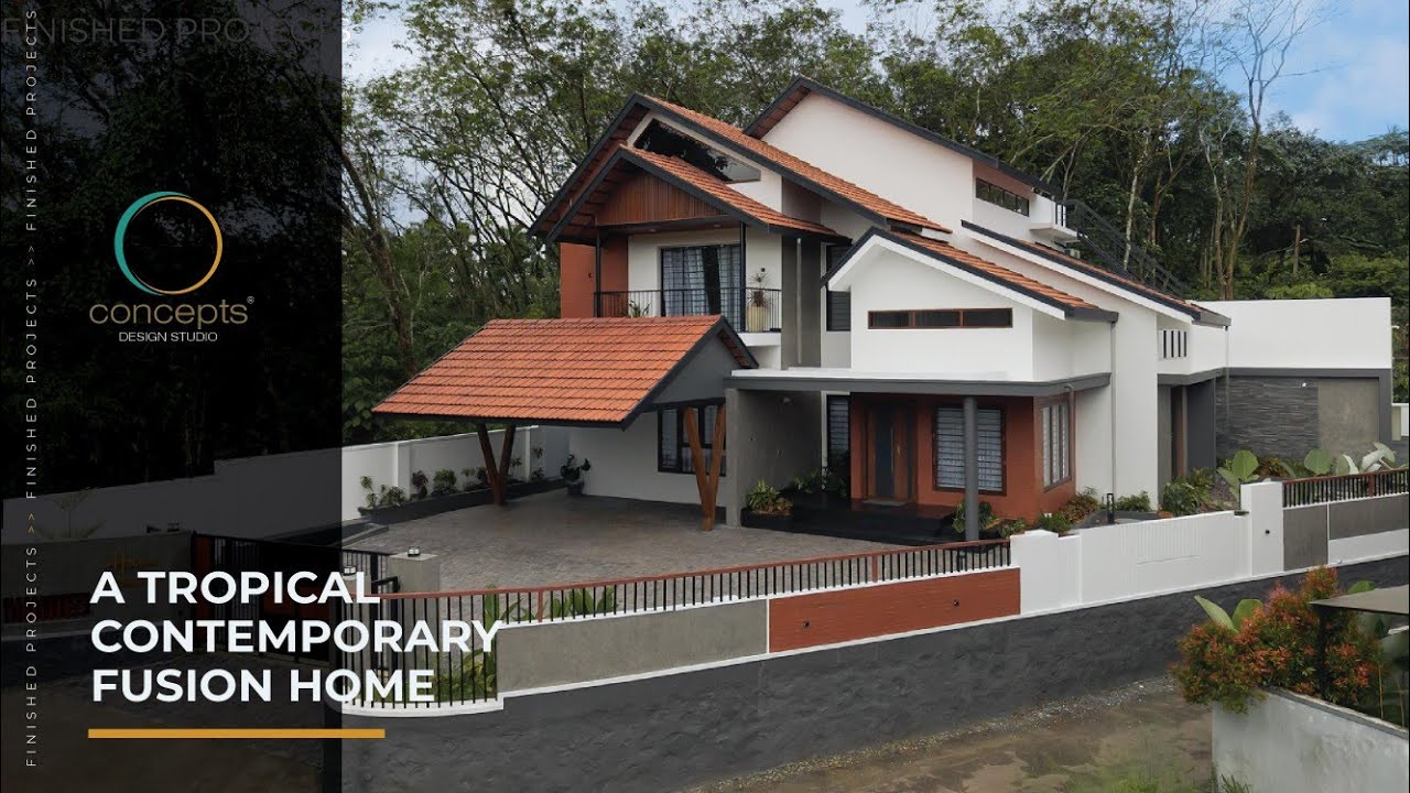 A Tropical–Contemporary Fusion Home | Concepts Design Studio - YouTube