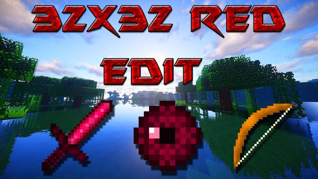 Pack de texturas/resource pack pvp 32x32 RED EDIT - YouTube