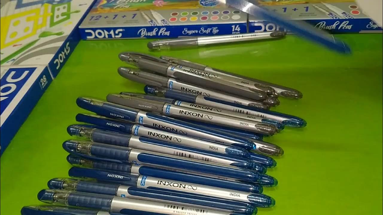unboxing 🆕🎁 Doms inxon Ball pen RS 10 only please like share and ...