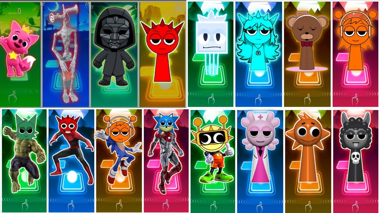 Sprunki Sonic, Sprunki, Pinkfong, Roosters, Siren Head, Squid Game ...