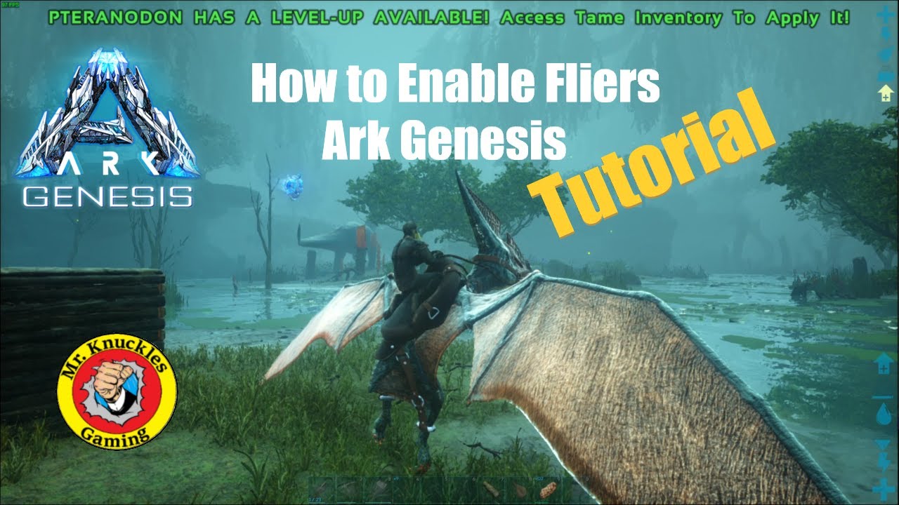 How to Enable Fliers In Ark Genesis | Single Player Tutorial | For PC ...