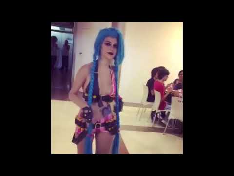 Jinx Latex Cosplay