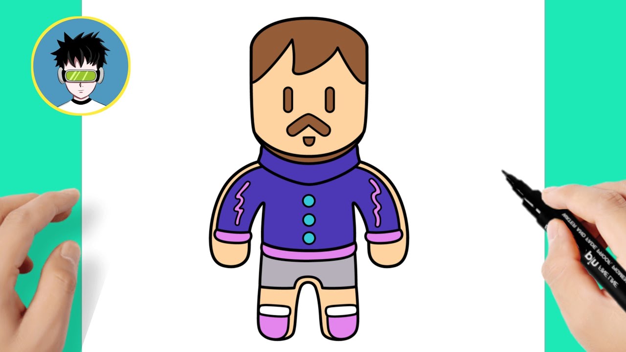 Como dibujar JIMMY BREAD COOKIE de Stumble Guys - YouTube