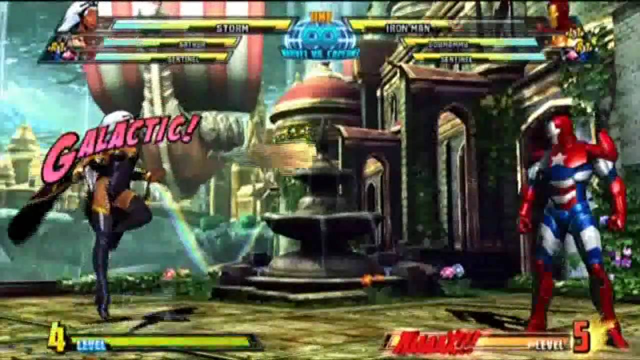 MvC3 - 160 Hit Combo (Air Swap Breakable) - Sentinel, Storm, Arthur ...