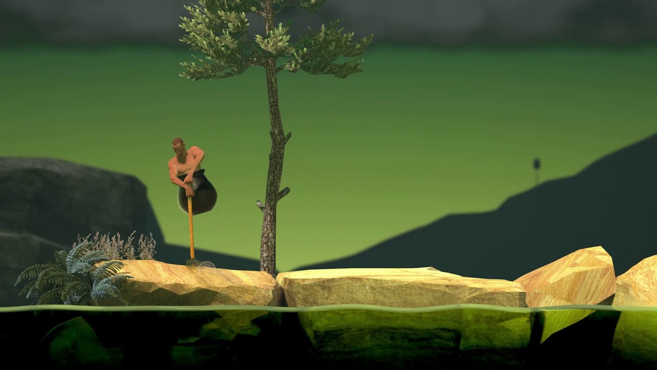 Riding the snake for fun. (Getting Over It) - YouTube