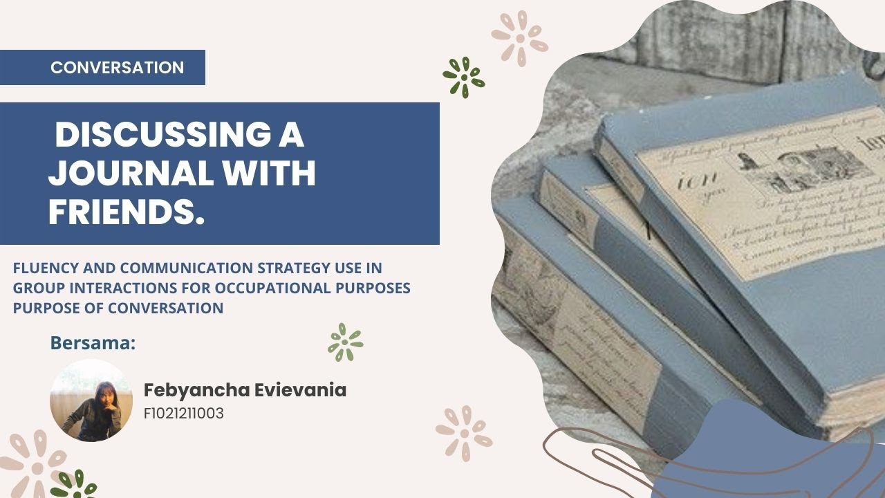 Conversation: Discussing a Journal with Friends. - YouTube