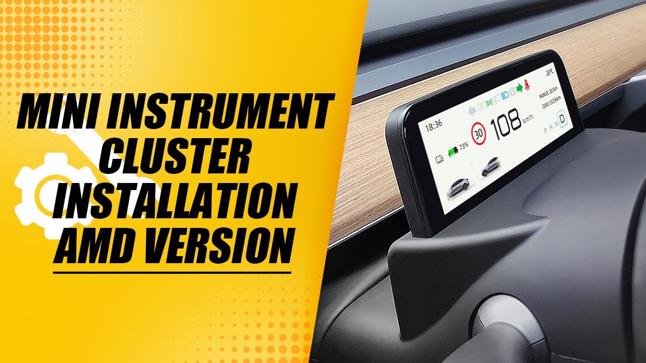 Mini instrument cluster installation-----AMD version - YouTube