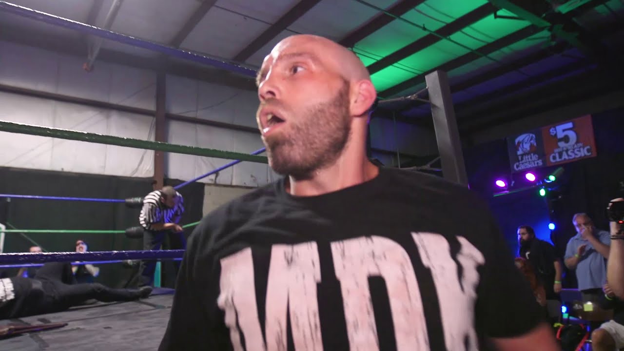 IWA Mid South “Juice Aint worth the Sqeeze” 2018. SHLAK vs Nick Gage vs ...