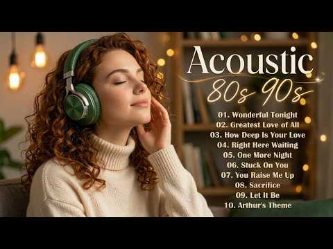 Timeless Love Songs 70s 80s 90s ❤️ Acoustic Covers – Wonderful Tonight, Right Here Waiting..