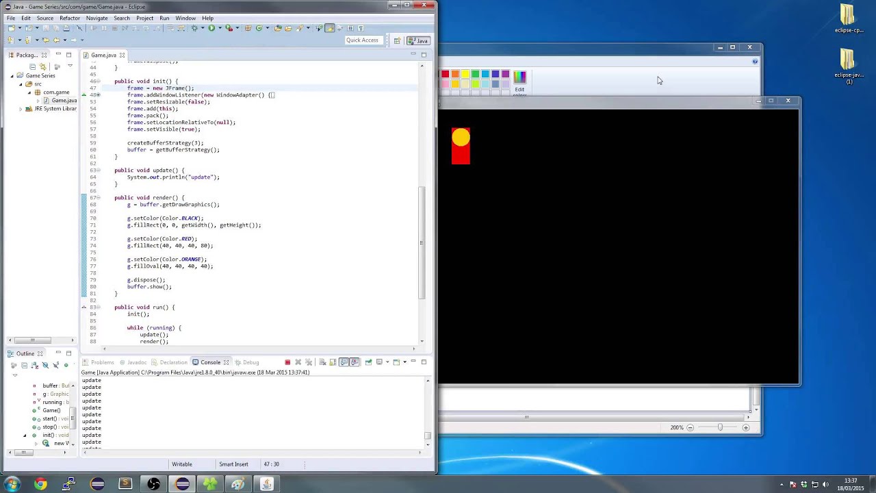 Java Game Programming E03 Rendering Graphics In Java Youtube