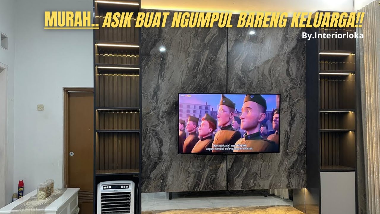 Ide Desain Backdrop Tv Ukuran 2,9 x 2,5 Meter!! #rumah #interiordecor # ...