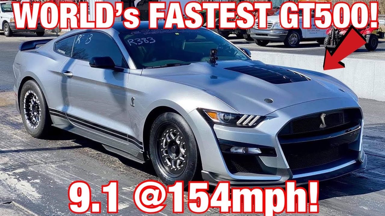 1ST DRAG PACK 2020 GT500 SETS WORLD RECORD 1/4 MILE! - YouTube