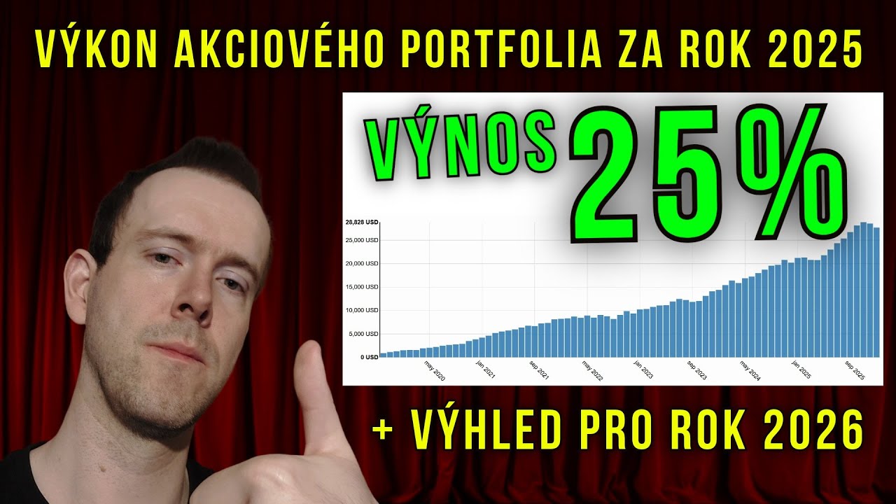 Výkon VR Finance akciového portfolia za rok 2025, rekapitulace roku a ...