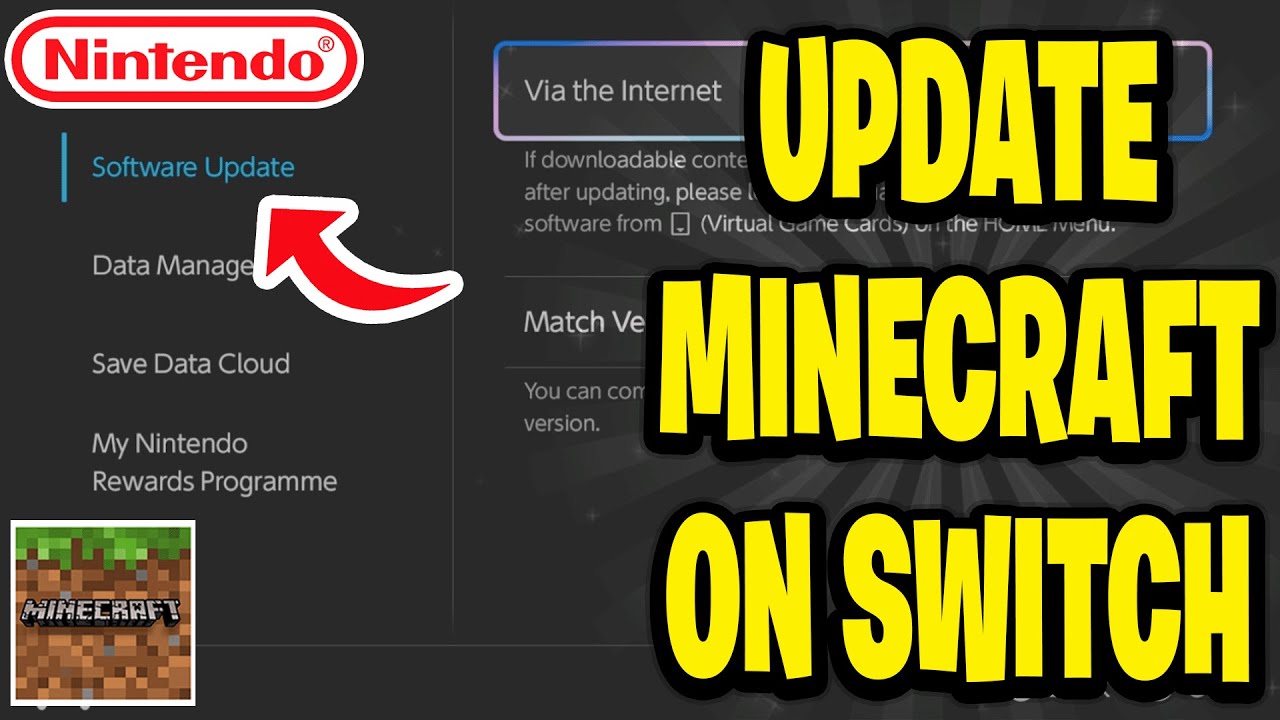 How To Update Minecraft On Nintendo Switch - YouTube