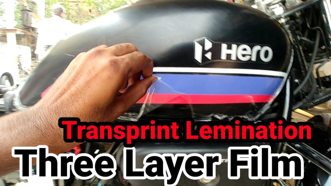 Splendor Plus Full Bike Transprint Three Layer Film Lemination#Hero ...