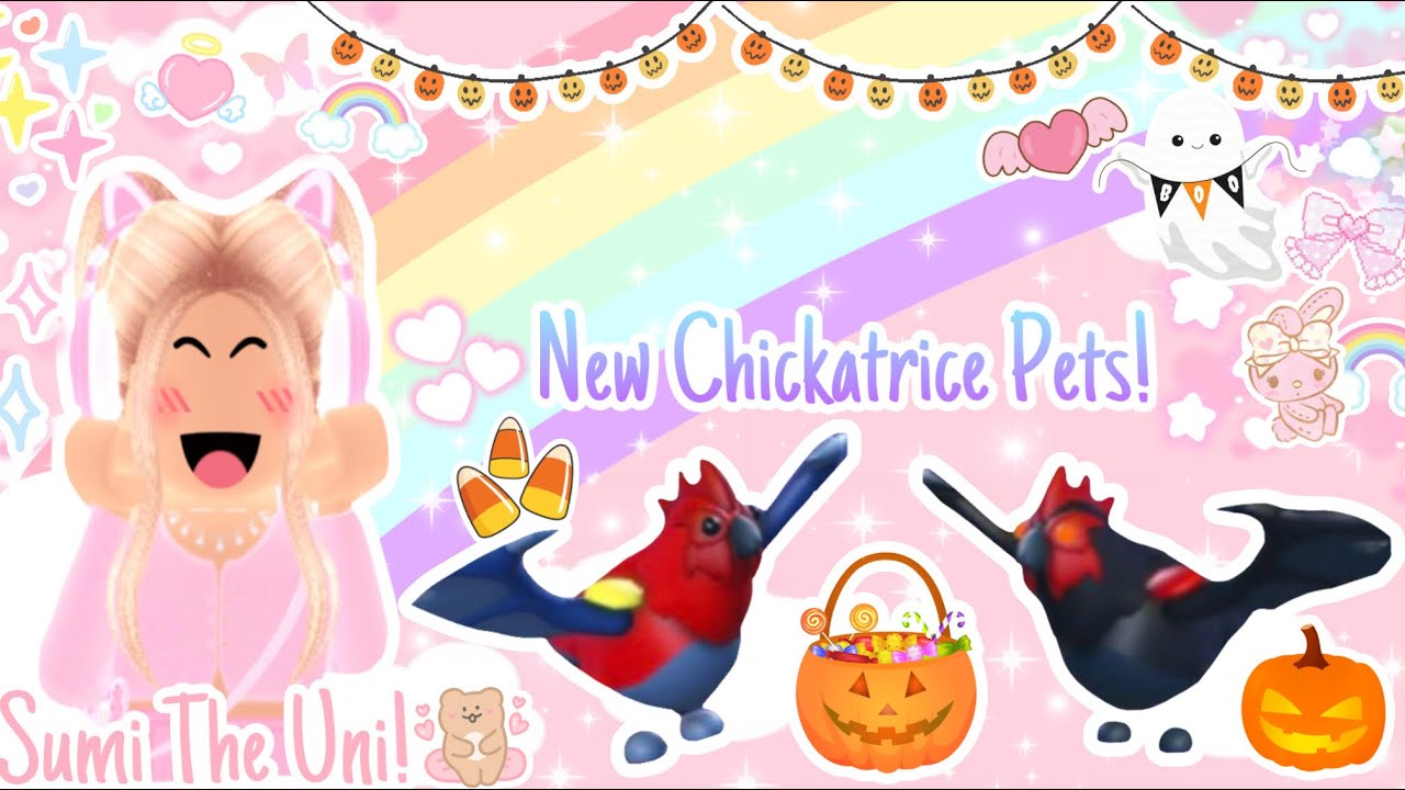 New *HALLOWEEN MINI-GAME & CHICKATRICE PETS* in Adopt Me! 👻🎃🌈(Roblox ...