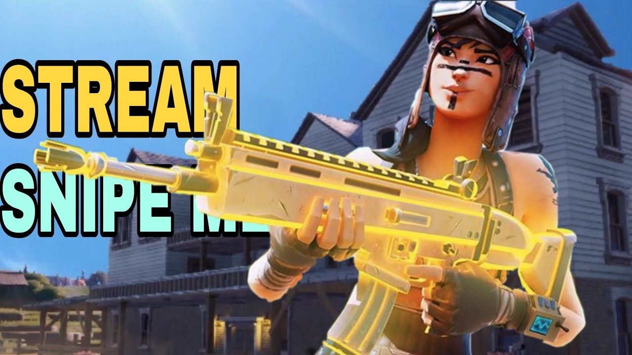 Fortnite live stream snipe me - YouTube