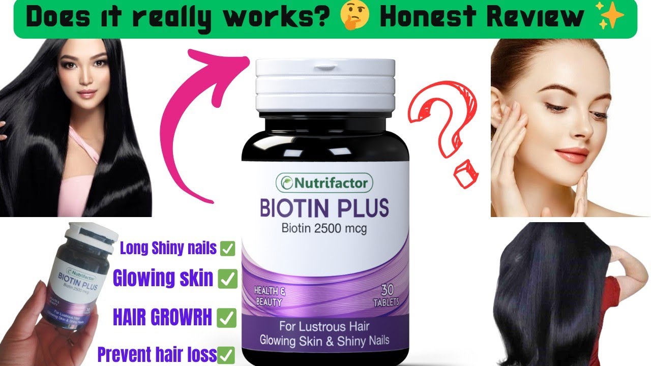 How to grow HAIR fast 🤷| BIOTIN plus tablets review| Long Shiny hair ...