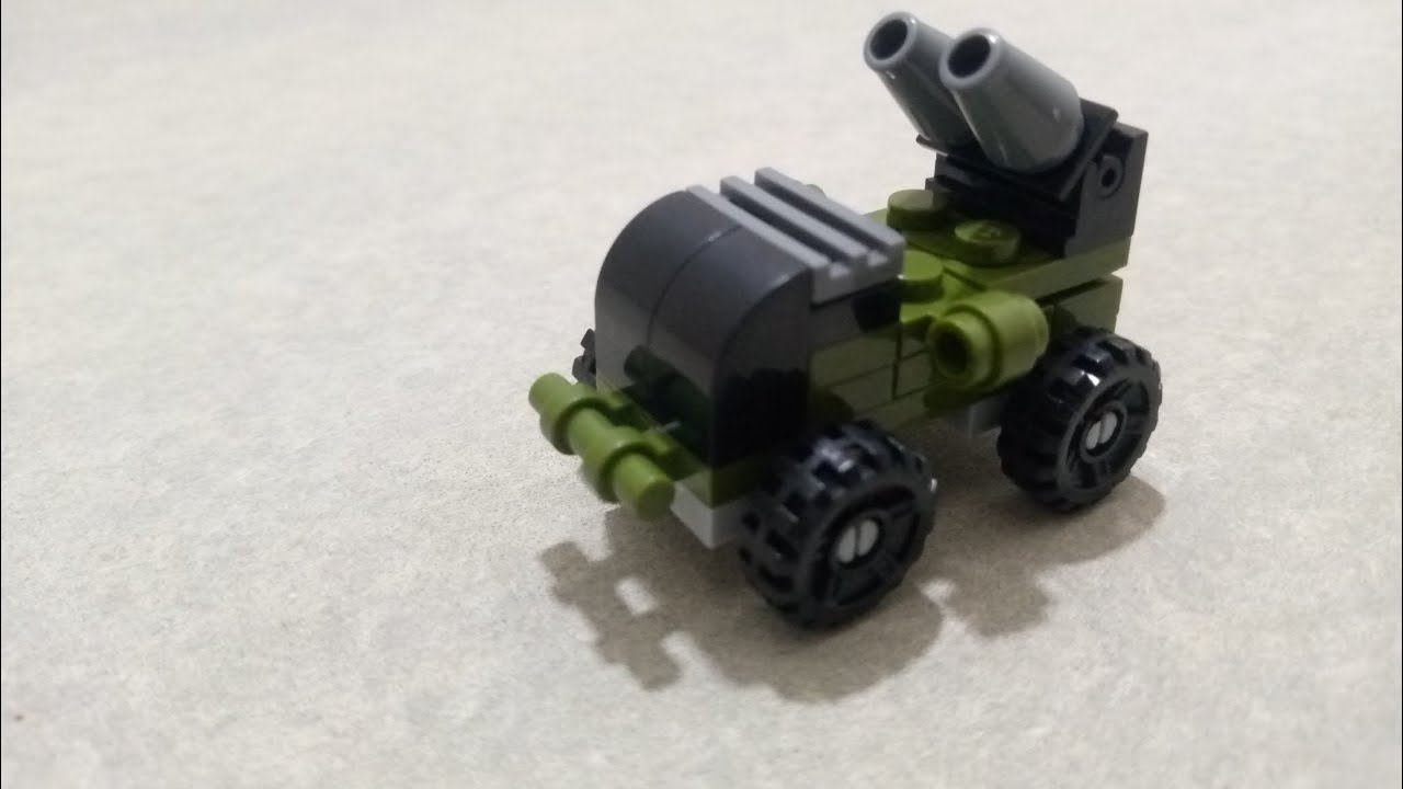 MERAKIT LEGO MENJADI MOBIL TNI PEMBAWA RUDAL / ASSEMBLING LEGO INTO A ...