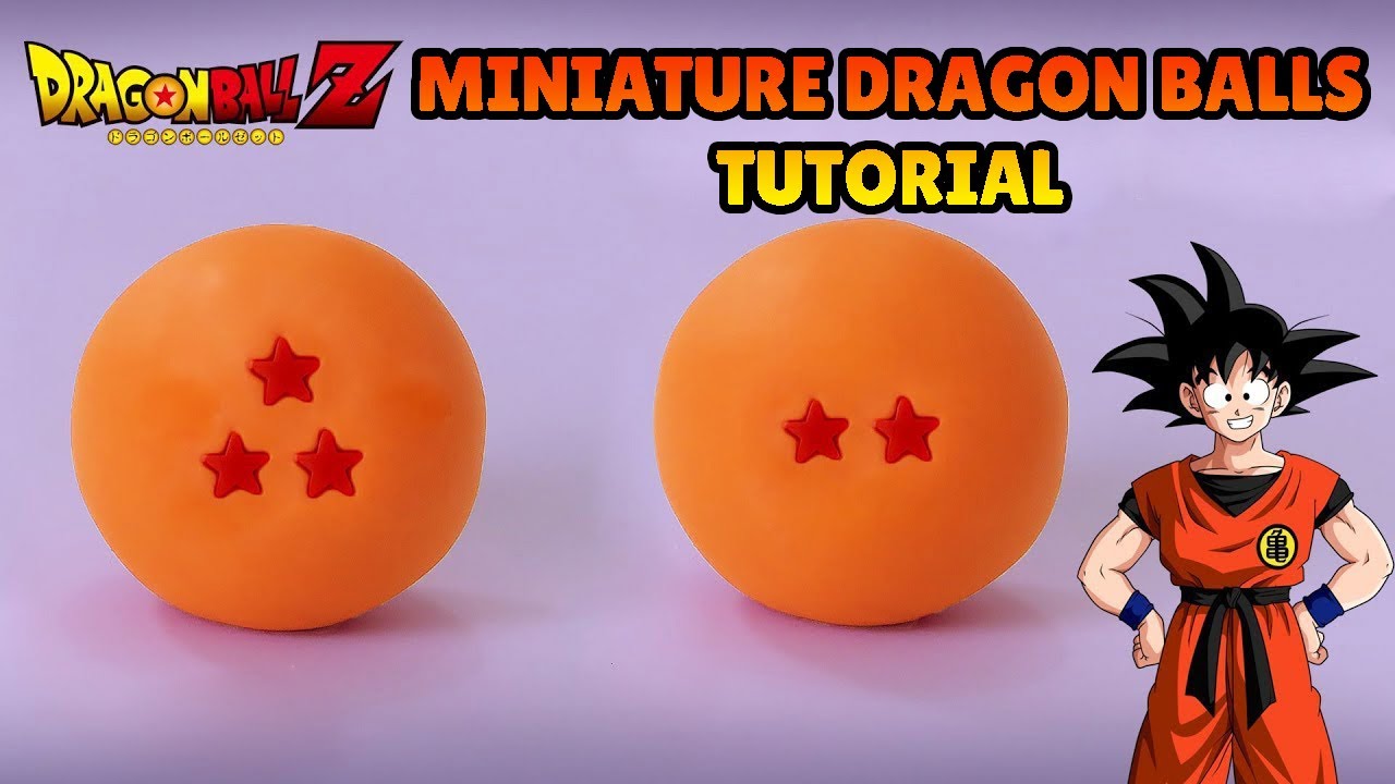 🔴DIY How to make MINIATURE DRAGON BALL - Easy Polymer Clay, Fondant ...