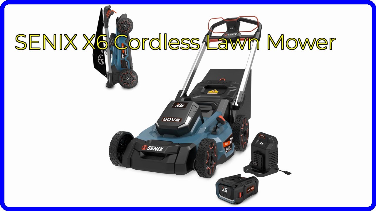 REVIEW (2026): SENIX X6 Cordless Lawn Mower. ESSENTIAL details. - YouTube