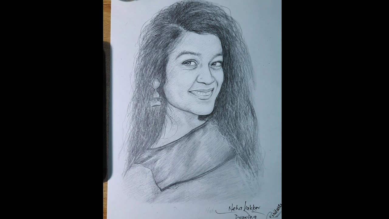#nehakakkar #drawing #therohitartsvlogs Drawing Neha Kakkar ... 🎨 ...