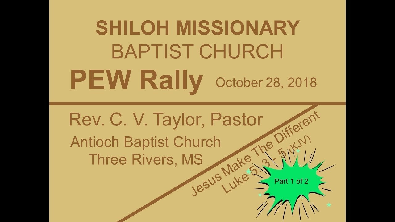 PEW Rally & Antioch Baptist Church - Part 1 of 2 - YouTube