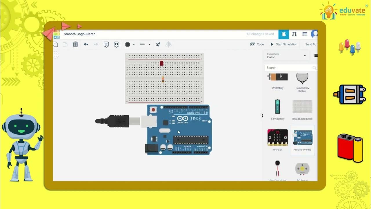 Robotics Grade 5 Ch 4 Programming Arduino Activity 42 Blink The Led Youtube