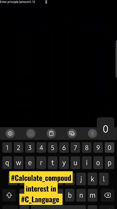 How to calculate compound interest in C Language - YouTube